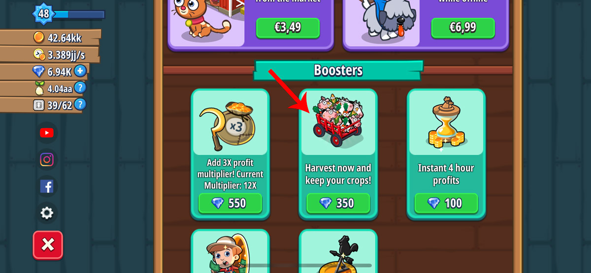 How does the “Harvest now and keep your crops!” purchase work ...
